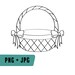 Easter Basket Clip Art PNG and JPG - Etsy