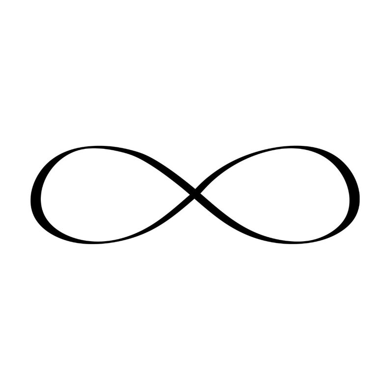 Infinity Symbol Clipart PNG and JPG - Etsy