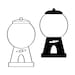 Gumball Machine Candy Dispenser Clip Art PNG and JPG - Etsy