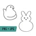 Easter Peep Clip Art PNG and JPG - Etsy