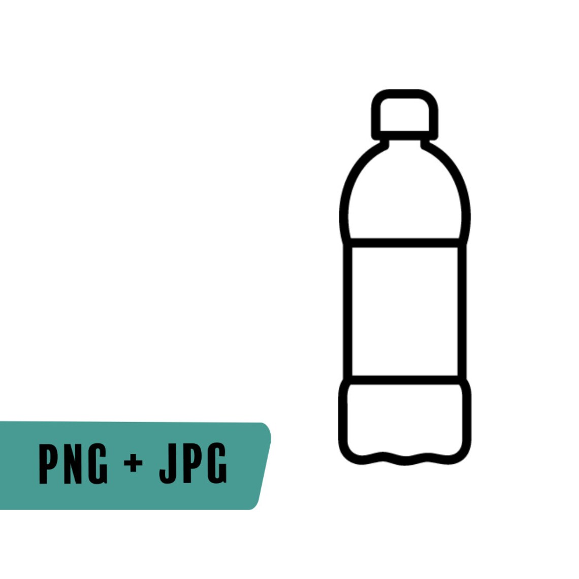 Water Bottle Clip Art PNG and JPG - Etsy