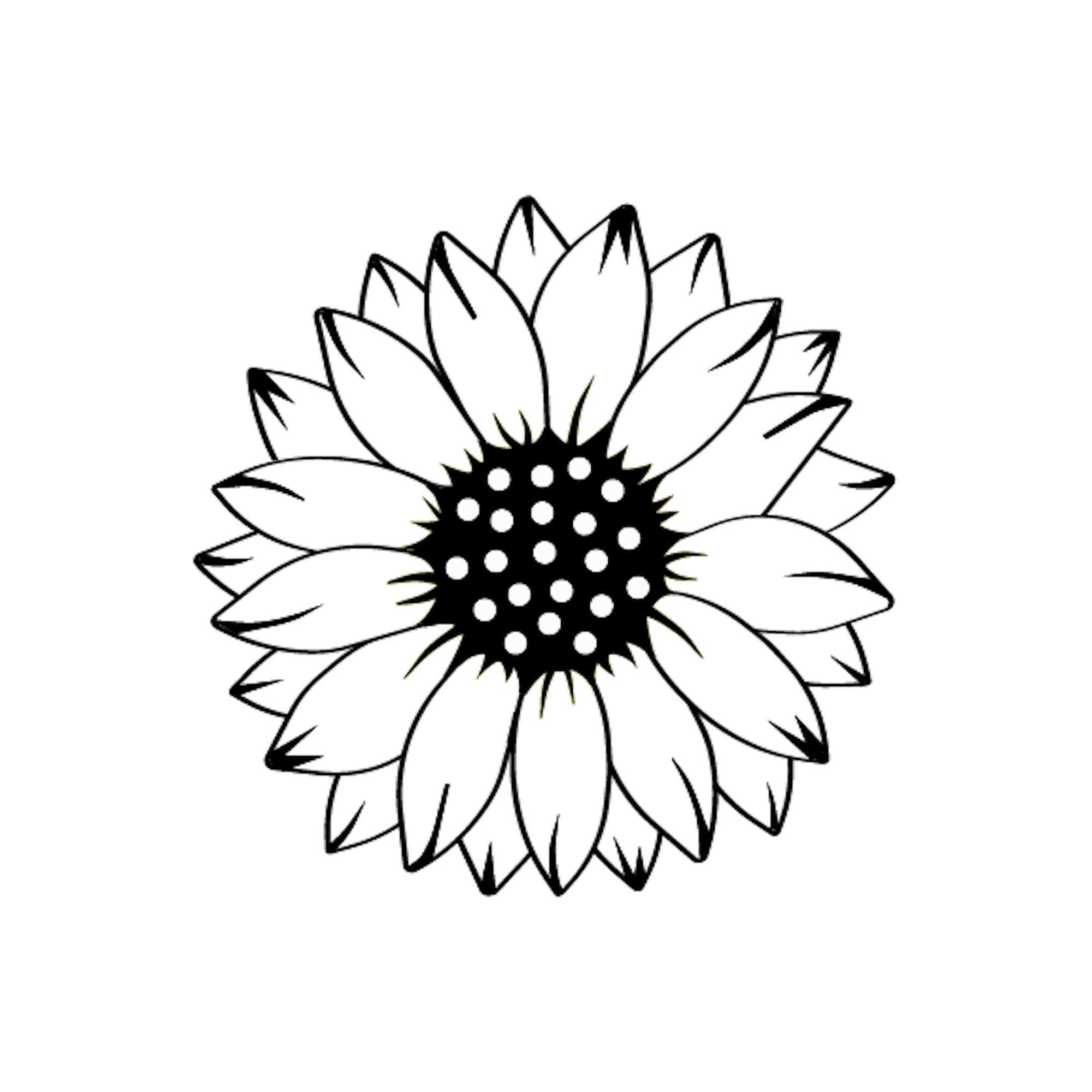 Sunflower Clip Art PNG and JPG - Etsy