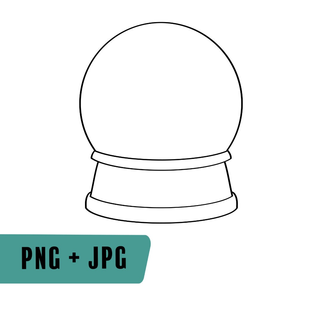 Snow Globe Clip Art PNG and JPG - Etsy