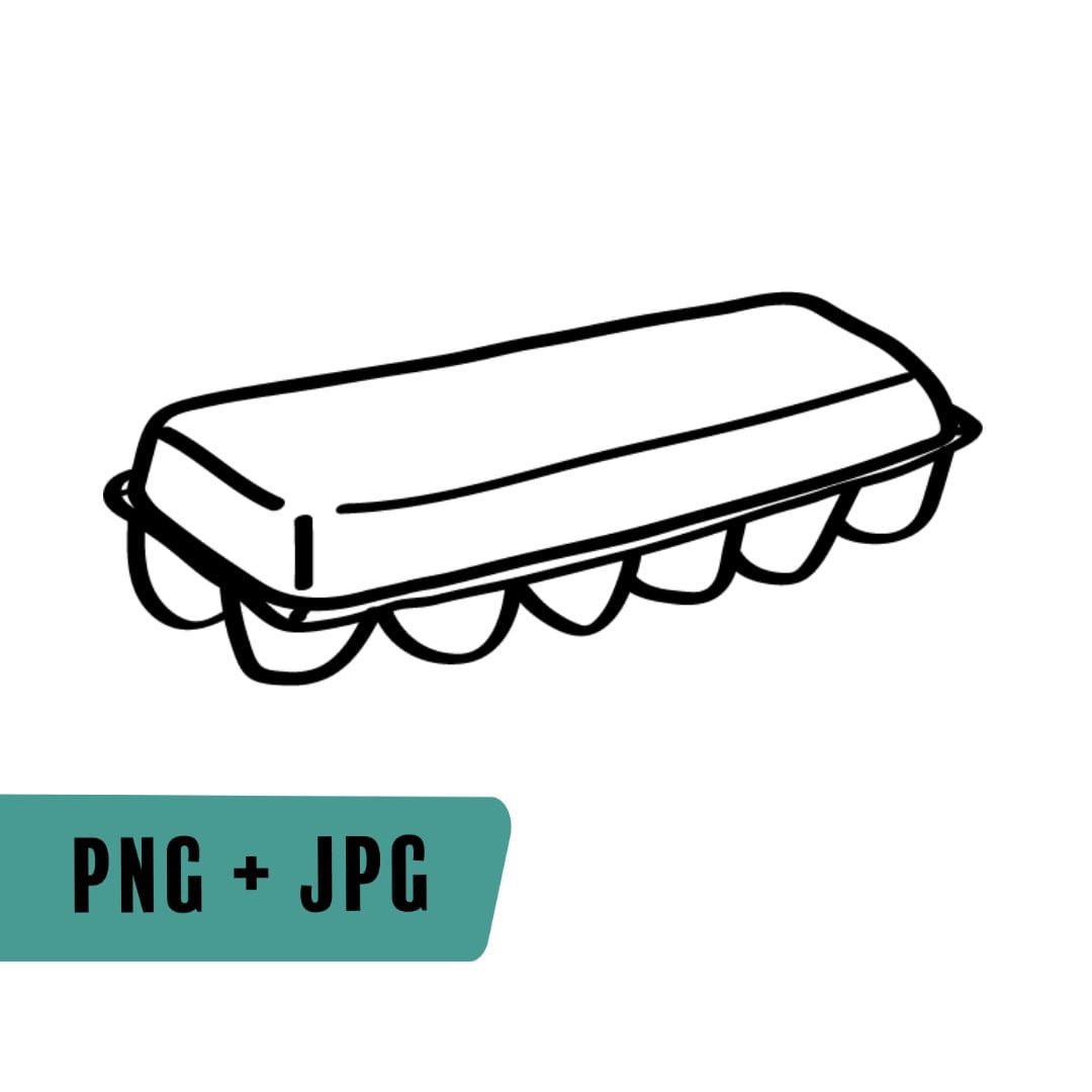 Egg Carton Clip Art PNG and JPG - Etsy