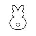 Bunny With Tail Clip Art PNG and JPG - Etsy