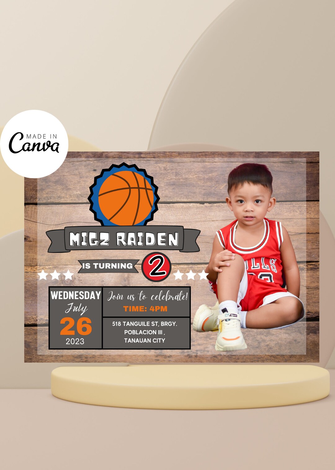 Basketball Birthday Invitation | Editable Basketball Birthday ...