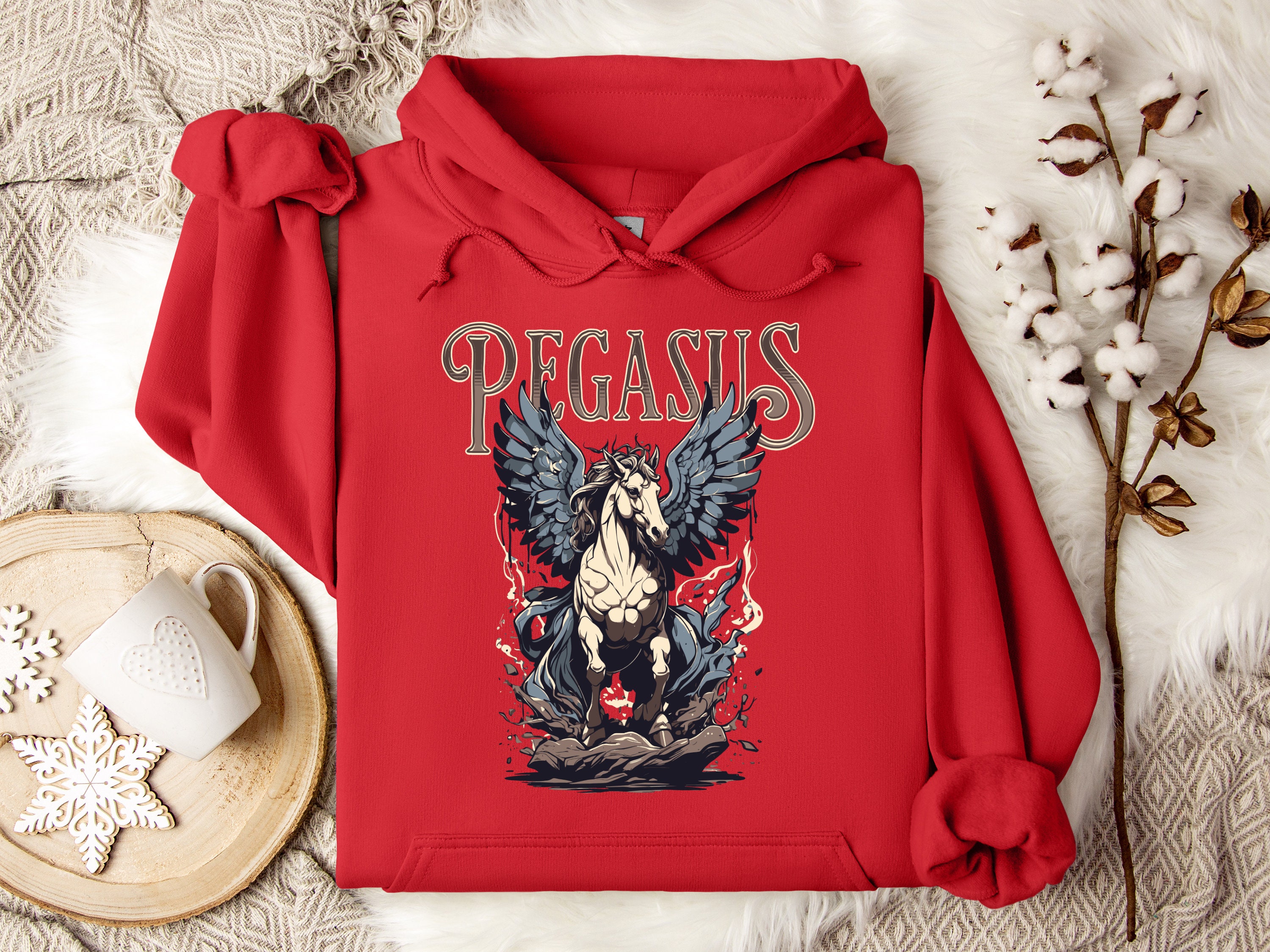 Pegasus Hoodie, Flying Horse Hoodie, Greek Mythology Hoodie, Horse ...