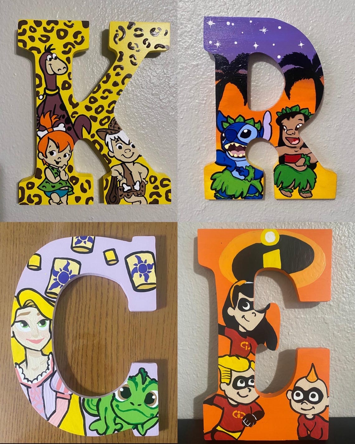 CUSTOM Painted Letters - Etsy