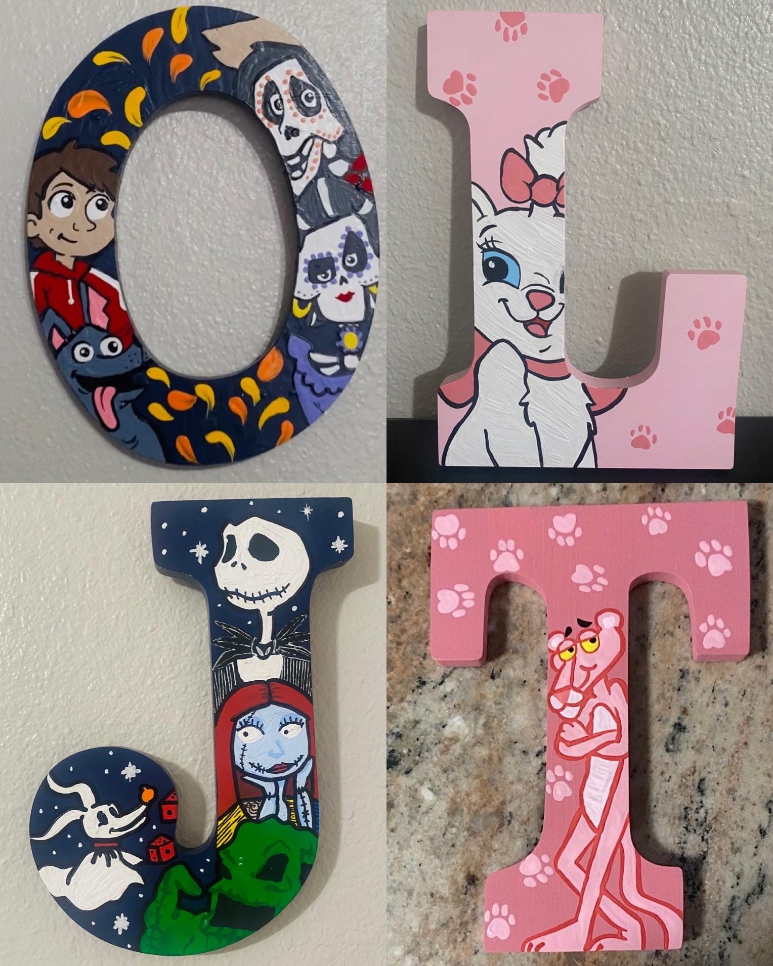 CUSTOM Painted Letters - Etsy