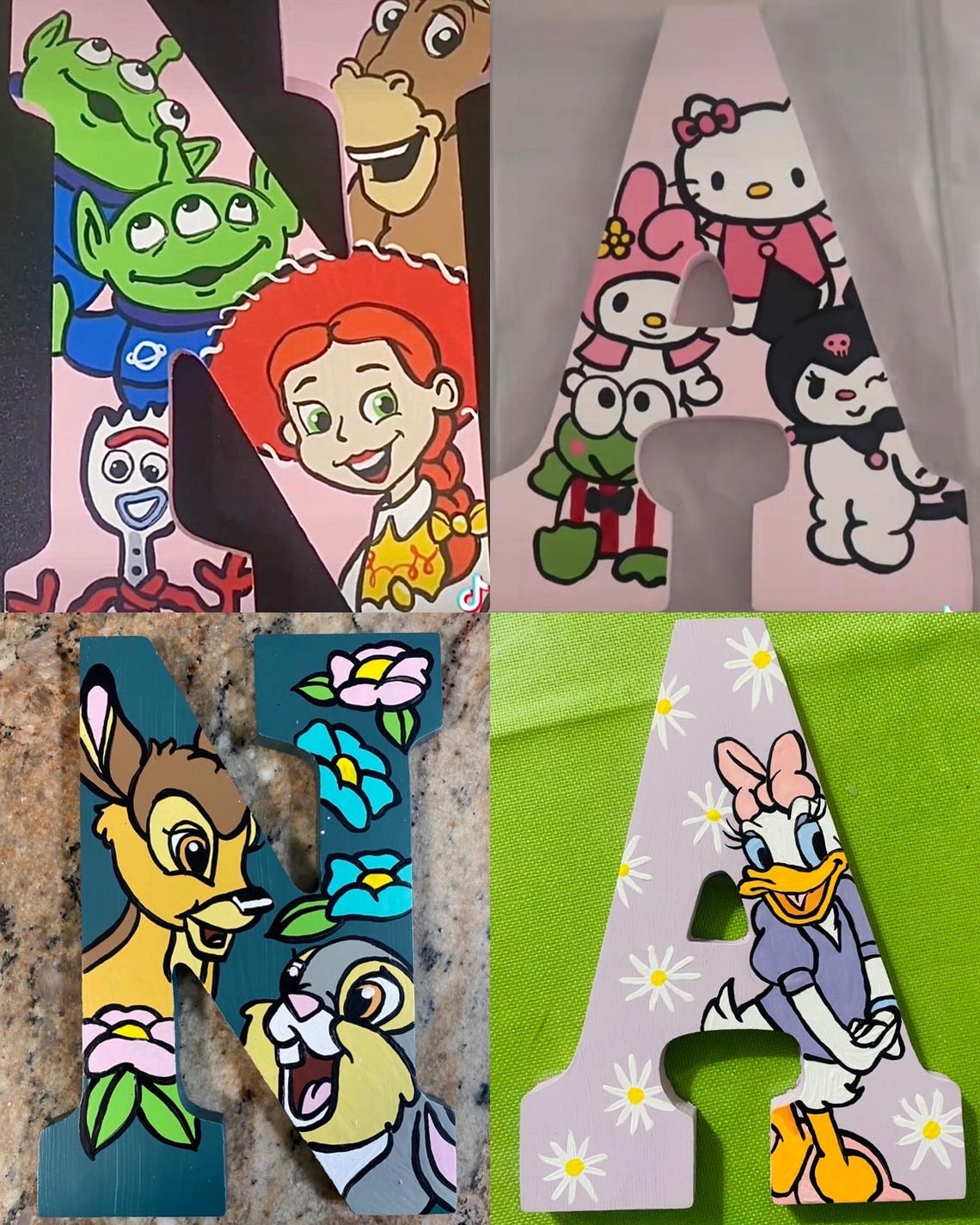 CUSTOM Painted Letters - Etsy