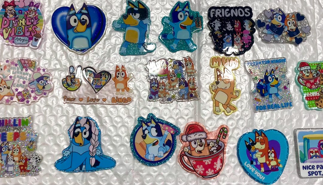 Bluey Inspired Badge Reels - Etsy