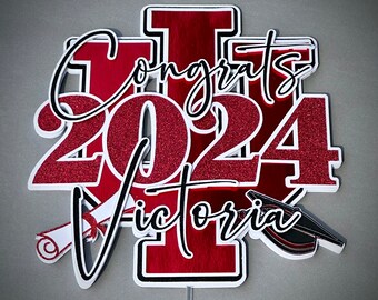 Set of 12pcs - College Cupcake Topper College Graduation Party Decor ...