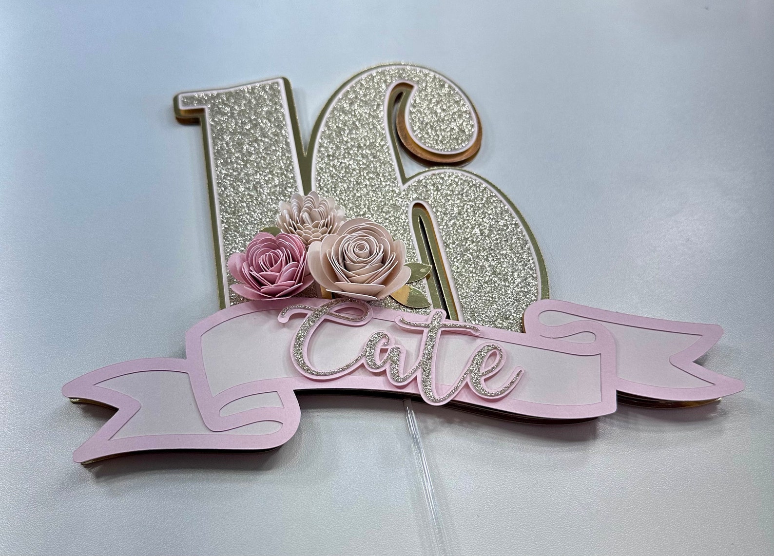 Sweet 16 Cake Topper - Etsy