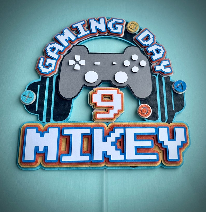 Gamer Cake Topper - Etsy