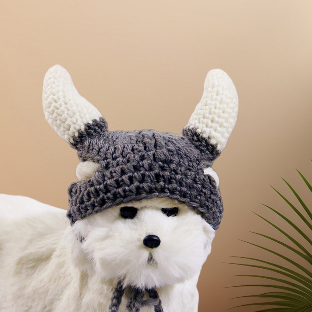Pet Hats Viking Horns Cat Hats Cat Hoods Knitted Hats - Etsy