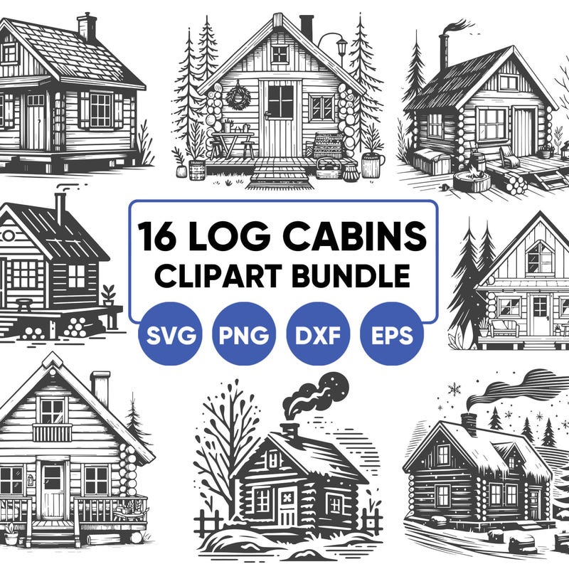Cabin Svg - Etsy
