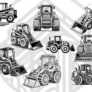 Loader SVG, Loader Truck Clipart, Construction Clipart, Svg Png Eps Dxf ...