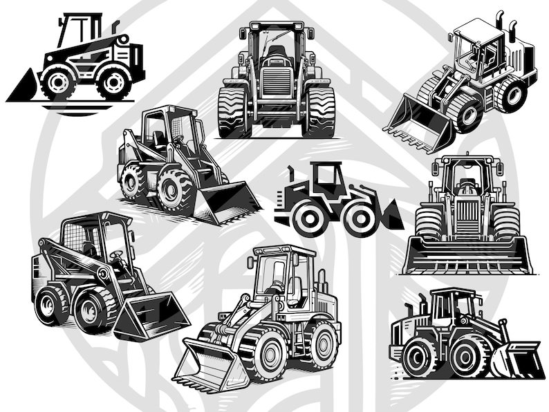 Loader SVG, Loader Truck Clipart, Construction Clipart, Svg Png Eps Dxf ...