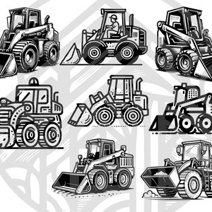 Loader SVG, Loader Truck Clipart, Construction Clipart, Svg Png Eps Dxf ...