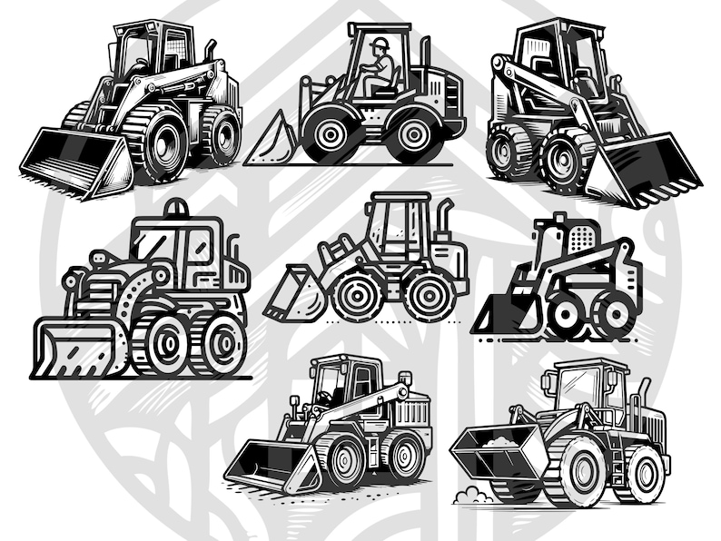 Loader SVG, Loader Truck Clipart, Construction Clipart, Svg Png Eps Dxf ...