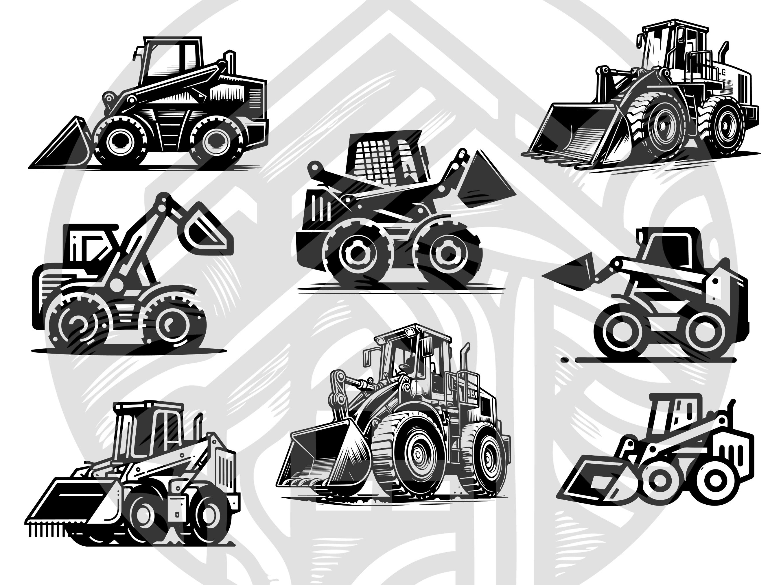 Loader SVG, Loader Truck Clipart, Construction Clipart, Svg Png Eps Dxf ...