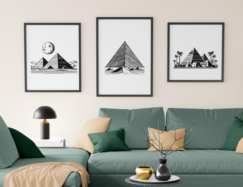 37 Pyramids SVG Clipart Bundle, Pyramids Png Svg Eps Dxf, Egyptian SVG ...