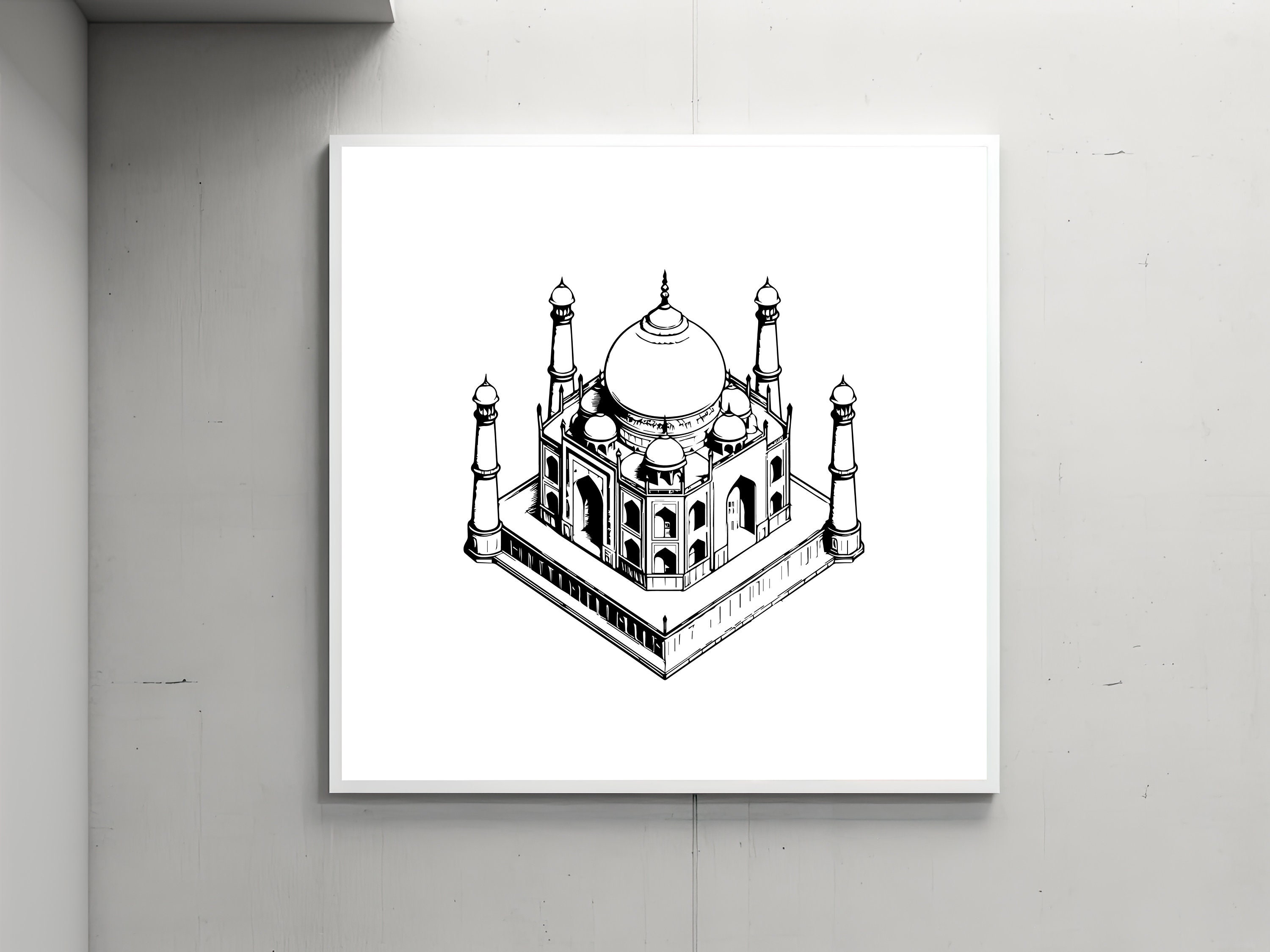 15 Taj Mahal SVG Clipart Bundle, Taj Mahal Png Svg Eps Dxf, Taj Mahal ...