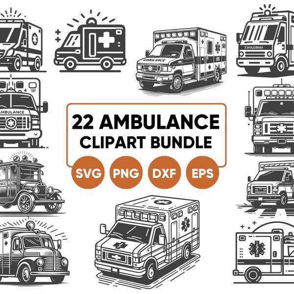 Ambulance Svg - Etsy