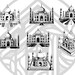 15 Taj Mahal SVG Clipart Bundle, Taj Mahal Png Svg Eps Dxf, Taj Mahal ...