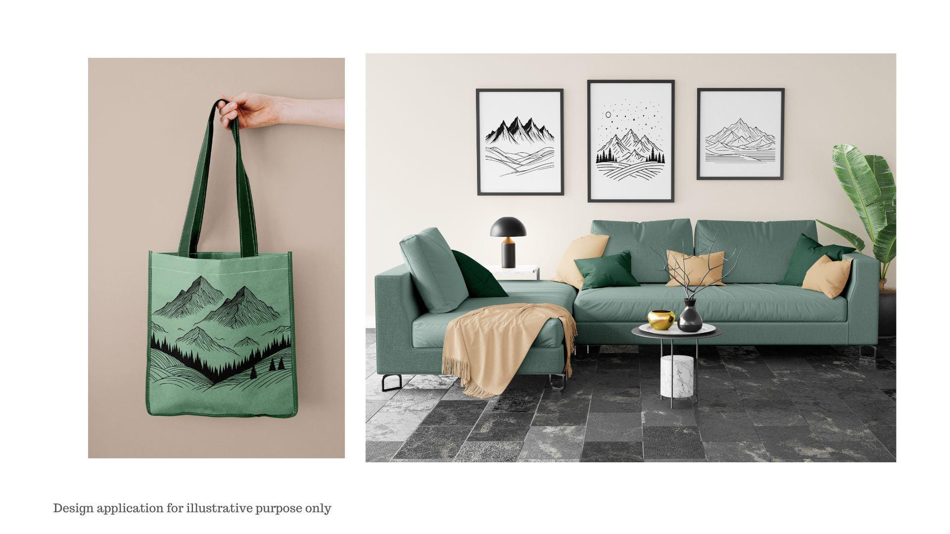 Snowy Mountain SVG Bundle, Mountain Range SVG, Snow Covered Mountain ...