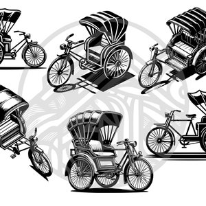 Rickshaw SVG, Rickshaw PNG, Rickshaw Clipart, Svg Png Dxf Eps, Vector ...