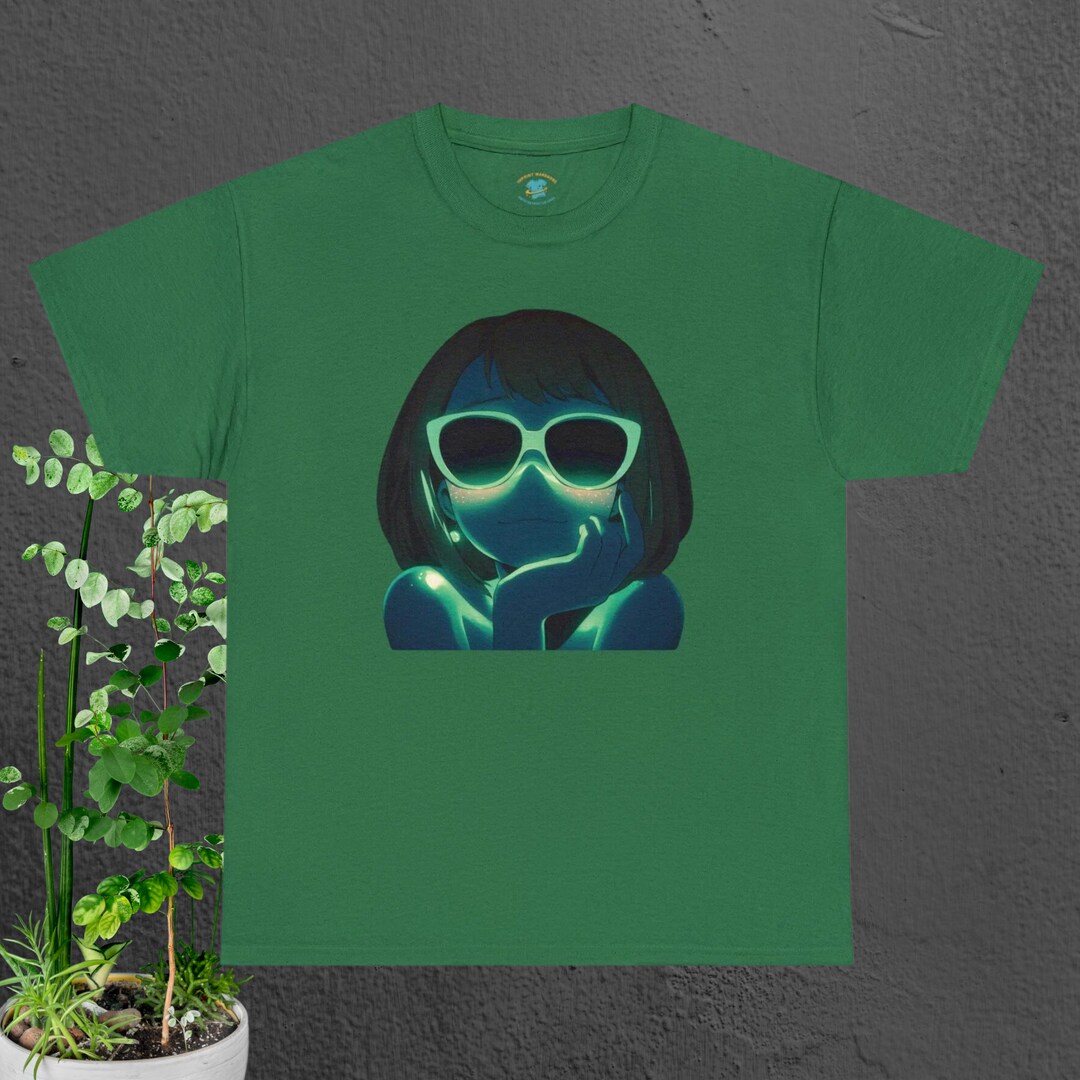 Luminous Gaze Anime Girl T-shirt | Manga Japanese Streetwear - Etsy