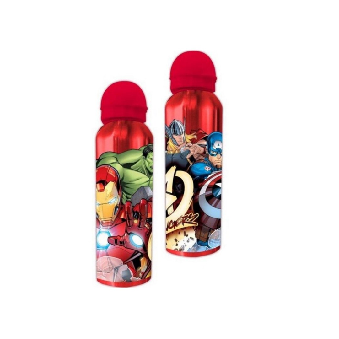Marvel Avengers Metal Water Bottle 500ml | Superhero Flask for Kids ...
