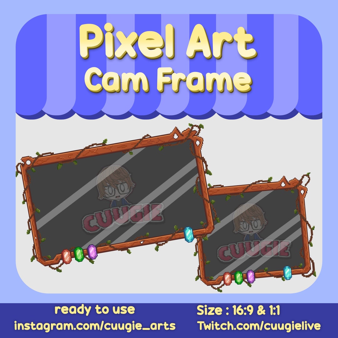 Cozy Pixel Art Cam Frame, Twitch, Youtube Etc Cam Frame - Etsy