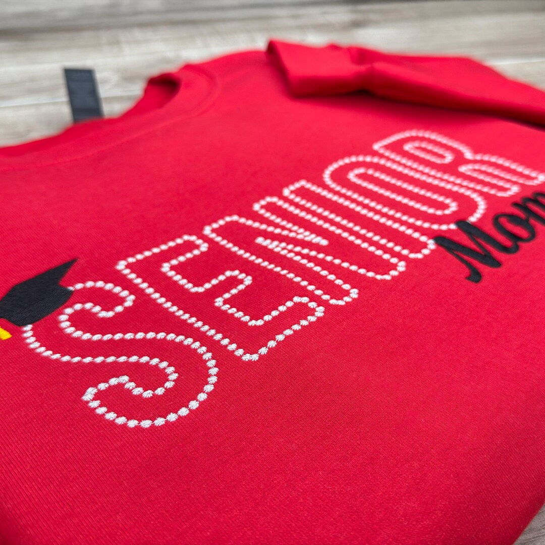 Embroidered Senior Mom Sweatshirt, Class of 2026 Mom Shirts ...