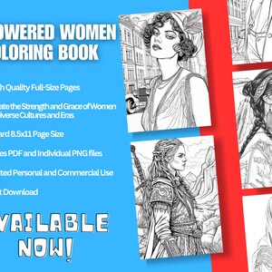 Empowered Woman Coloring Page Fashion Coloring: the Strength and Grace ...