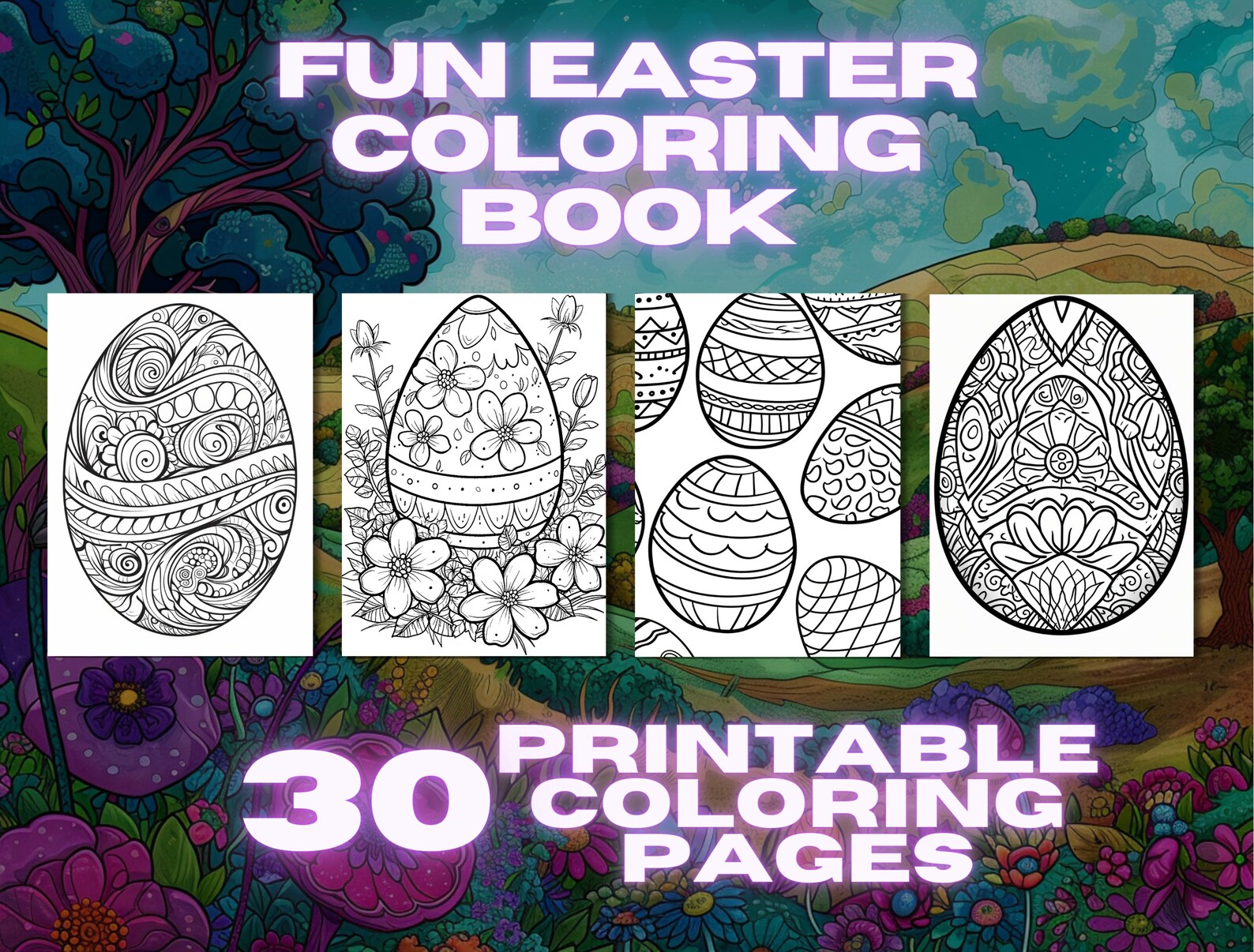 Easter Coloring Pages | Easter Printable With Intricate Easter Egg ...
