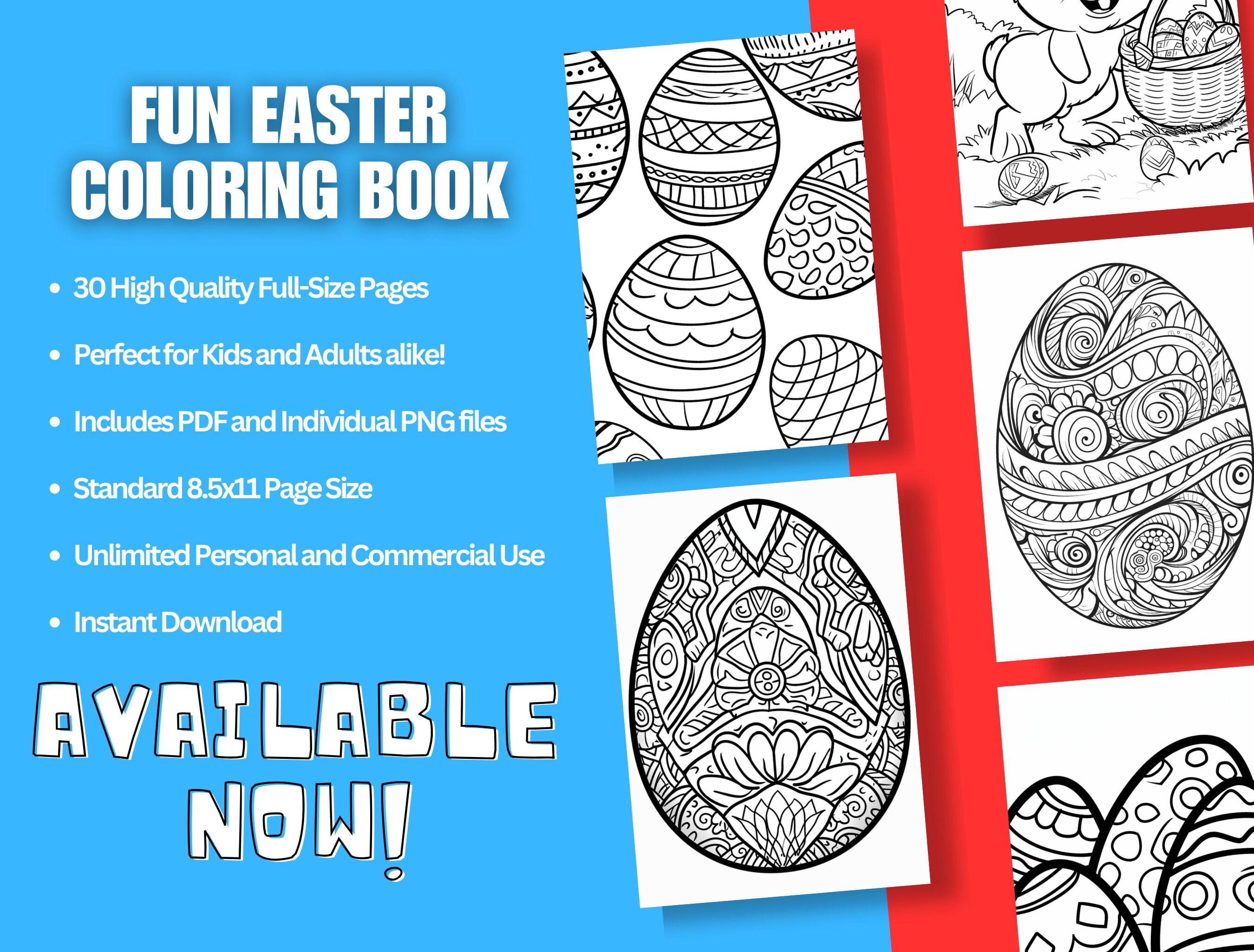 Easter Coloring Pages | Easter Printable With Intricate Easter Egg ...