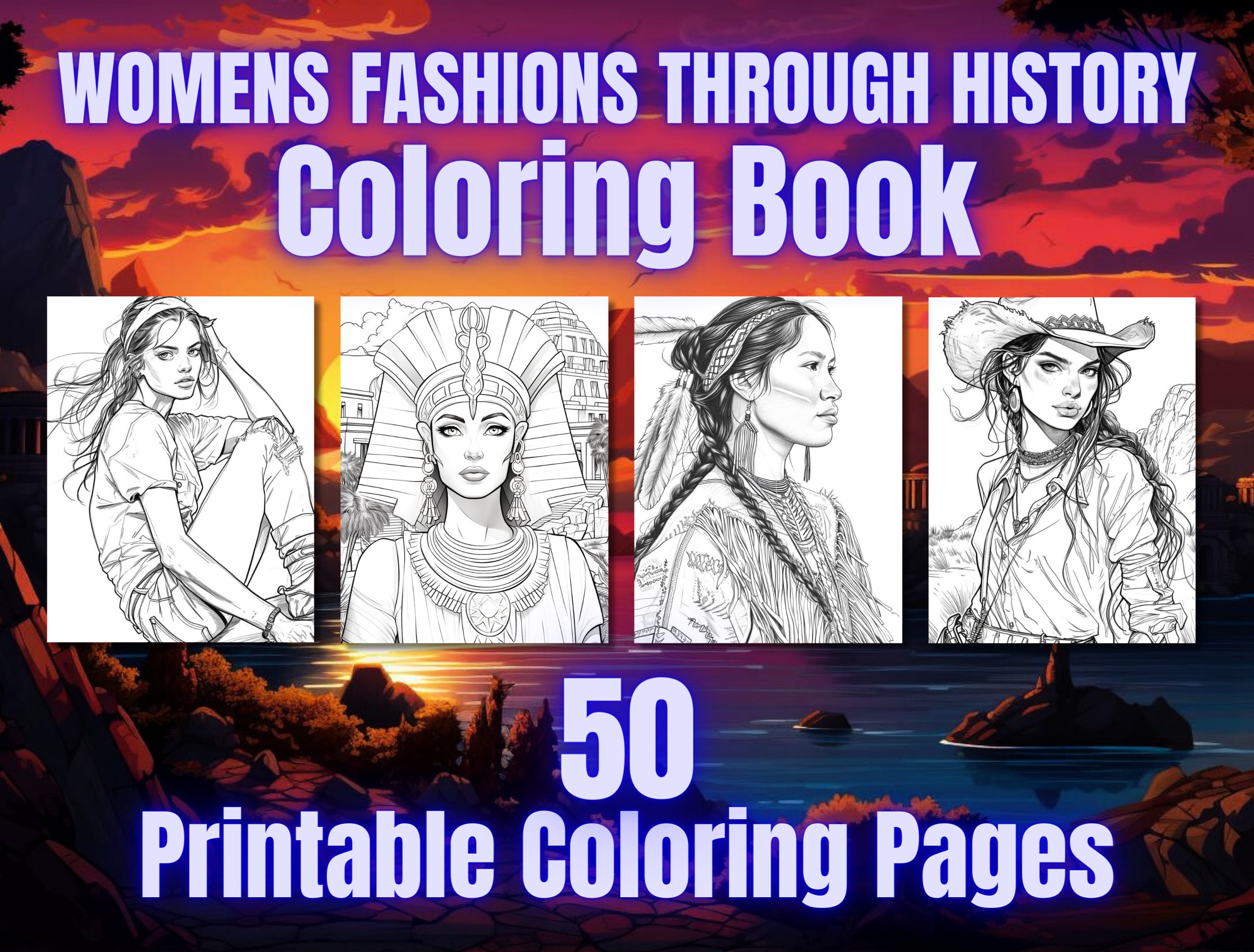 Empowered Woman Coloring Page Fashion Coloring: the Strength and Grace ...
