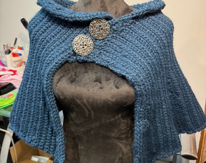 Hand-stitched Wool Capelet Women's Cape Outlander Capelet - Etsy
