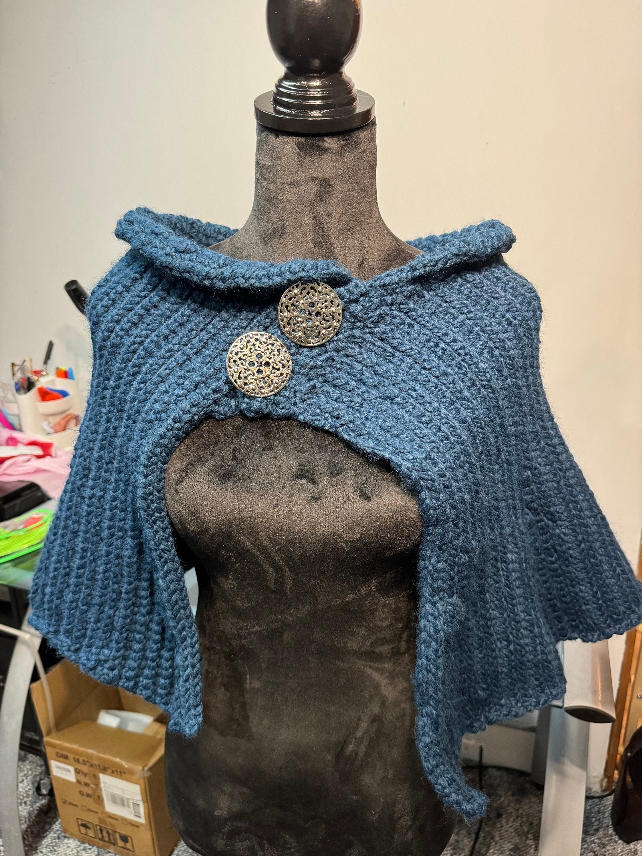 Hand-stitched Wool Capelet Women's Cape Outlander Capelet - Etsy