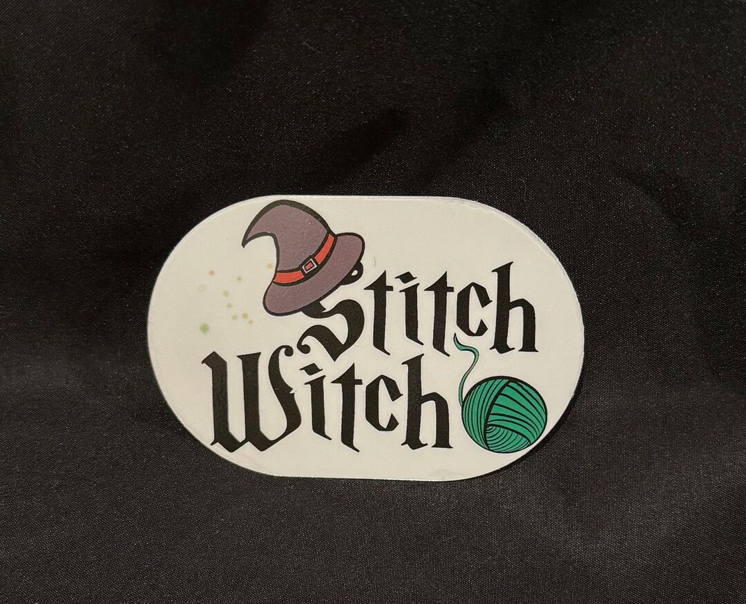 Stitch Witch Sticker - Yarn Sticker - Knitting Sticker - Crochet ...