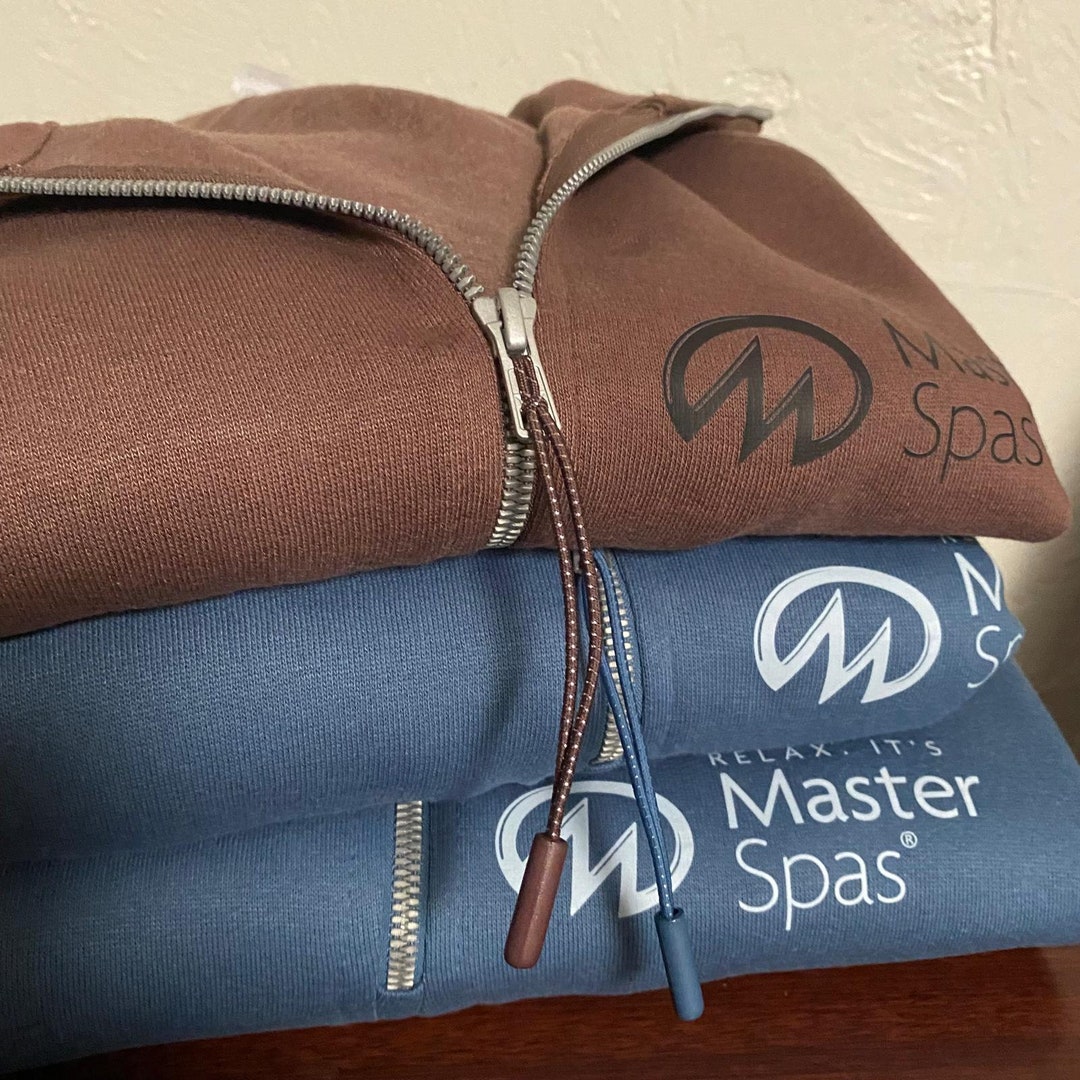 Custom Embroidered Business Logo Zip Sweatshirt Personalized Print ...