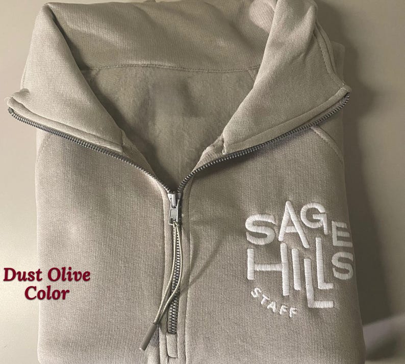 Personalized Quarter Zip With Pockets Embroidered Sweatshirt Pullover ...