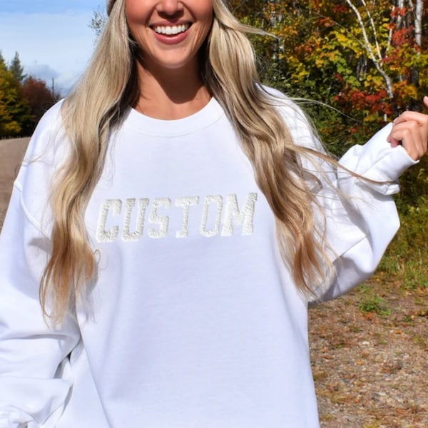 Embossed Sweatshirt - Etsy