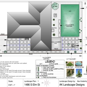 Custom Landscape Design - Etsy