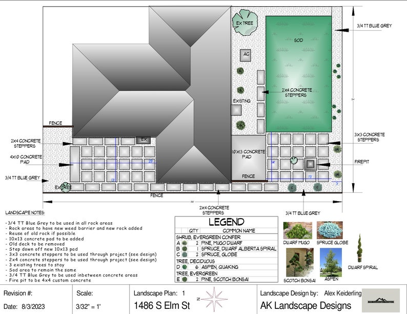 Custom Landscape Design - Etsy