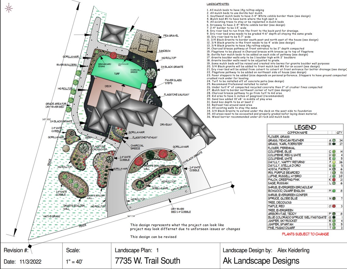 Landscape Design for Homes - Etsy