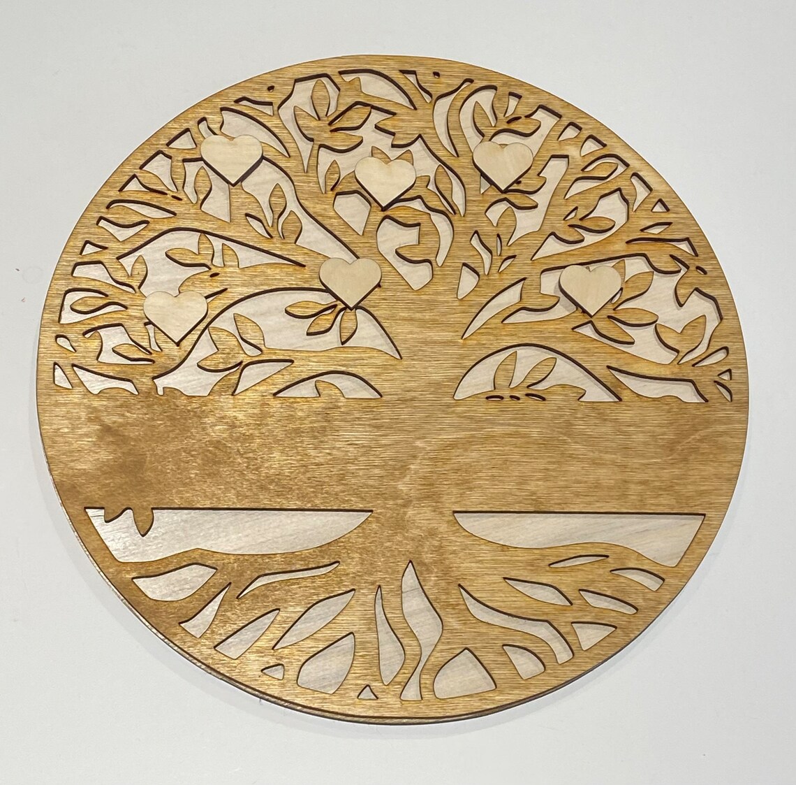 Family Tree Round Sign SVG File Laser Ready - Etsy