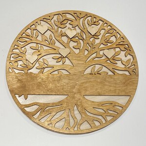 Family Tree Round Sign SVG File Laser Ready - Etsy